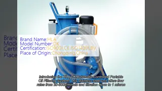 DK Automatic Controlled Portable Oil Filtering System Stainless Steel