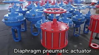 China Multi Spring NBR Pneumatic Diaphragm Actuator with 4-20mA Positioner Air to Close IP65 for sale