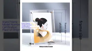 4 X 6 Clear Acrylic Picture Frames Photo Holders With Screws Standing On Table