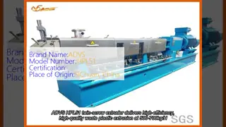 China Center Dia 35.8mm Twin Screw Plastic Extruder , 500 - 700kg / H Waste Plastic Extruder for sale