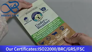 Pet food packaging bag