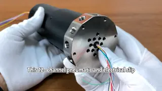 China 12-Channel Pneumatic and 12-Channel Electrical Integrated Slip Ring with 200 RPM for Automation Equipment for sale