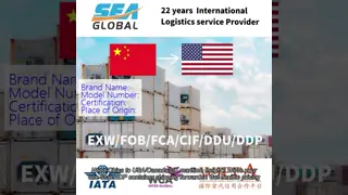 China to USA/Canada/UK Maritime Freight | DDP Container Shipping Forwarder