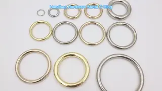 Metal Round O Ring for Bag Parts Accessories