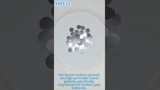 China Button Battery Gaskets 304/316 Stainless Steel Circular Gaskets - Sealing & Insulation for Coin Batteries for sale