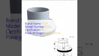 Simple Toilet PVC Displacement Pipe For Sewage Discharge 2.5CM/5CM Displacement Pipe Conversion Tube
