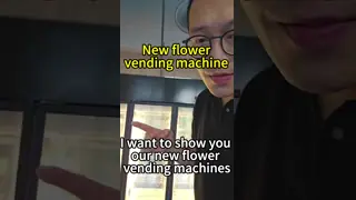 Transparent flower vending machine