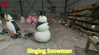 Singing Snowman Animatronic Christmas Decor