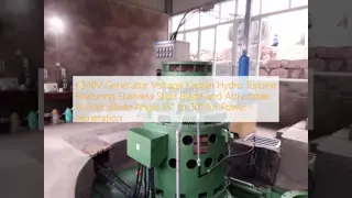 China 6300V Generator Voltage Kaplan Hydro Turbine with Stainless Steel Blade and Adjustable Runner Blade Angle 15° to 30° for Power Generation for sale