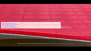 2025 Patterned Shock Pad for Artificial Grass in Soccer Field/Rugby Field/ Hockey Field 8mm 10mm 12mm 15mm with Geotexile Cloth