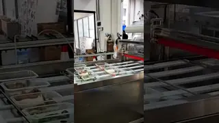 High-Capacity Modified Atmosphere Packaging Machine with Four Trays per Cycle and 1500–2000 Trays pe