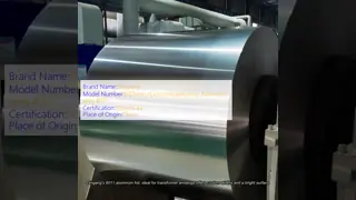 Aluminum Alloy 8011 Aluminum Foil for Transformer Winding (0.03 mm | Custom Width | Bright Surface)