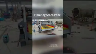 Vibrating screen panel running