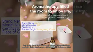 7-Color LED Lighting Ultrasonic Humidifier with Timing Function and 200mL Capacity for Home Office