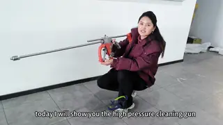 High pressure cleaning gun