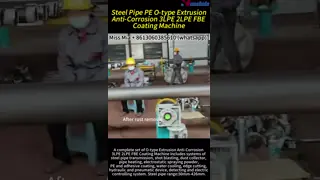 China O-Type Extrusion Coating Line for 3LPE Anti-Corrosion Pipe with Powder Coating and SA2.5 Surface Treatment for sale