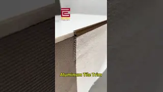 Aluminum Cherry-Blossom Corner Trim | Anti-Collision Wall Edge & Tile Corner Finish #aluminumtrim