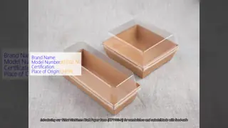 120*110*60mm Kraft Paper Case Film Coated