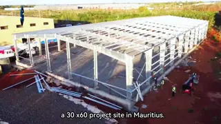 China 50m×100m Temperature Controlled Storage Unit Steel Structure Warehouse for sale