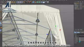 China Customized Outdoor Trade Show Event Tent Aluminum Structure Tents Wind Resistant for sale