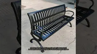 Wrought Iron Outdoor Park Benches | Double Backrest Seats for Community & Plaza