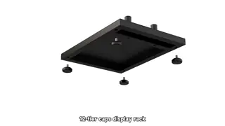 China 12-Shelves Hat Display Stand with Metal Base and Customizable Size for Sportswear Stores for sale