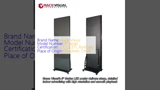 Indoor Advertising LED Display Designed for Close Range with Sharp Detailed Images Perfect for Shopping Malls and Events