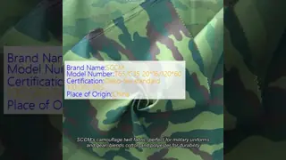 China Cotton Polyester Camouflage Twill Fabric 240 GSM 58/59" Width for Military Uniforms OEM ODM for sale