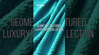 Textured Swim Fabric with High Chlorine Resistance and 93% Recycled Nylon for Durable Swi