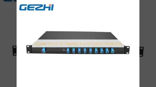 Upgrade Port LC PC Pigtailed Dual 1x8 Optical DWDM Mux