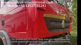 Powerful 400HP Tipper Dump Truck for Heavy Loads