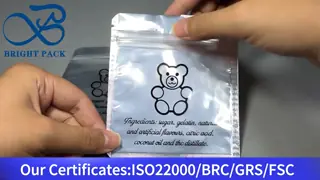 small plastic ziplock bag with clear window