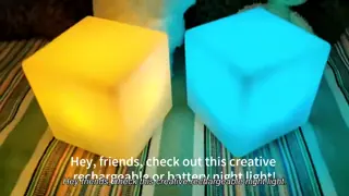 China Kids LED Night Light - Rechargeable Table Lamp - Portable Outdoor Ambiance Light - Safe Plastic for Children's Bedroom & Camping for sale