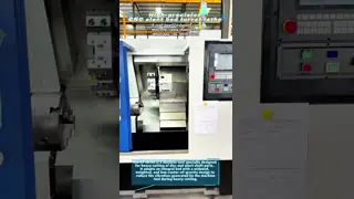 High-precision CNC slant bed turret lathe #machine #cncmill #factory #cncsoftware #cnc
