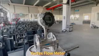 Integrated vortex flowmeter