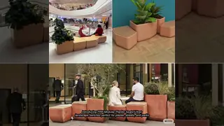 China Eco-Friendly FRP Modular Planter Seats with Customizable Size and Easy to Clean Urban Landscape Benches for sale