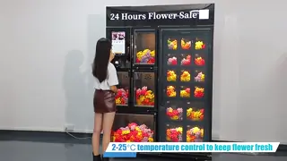 China Haloo Vending Machine Supplie R20 Locker Touch Screen Flower Vending Machine for sale