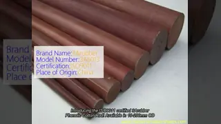 China ISO9011 Standard Phenolic Cotton Rod 10-200mm OD with 10KV Rated Voltage High Mechanical Strength and Low Water Absorption for High Voltage Applications for sale