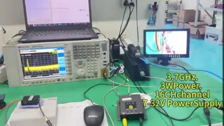 China Wide Voltage Video Signal Transmitter Long Distance 3.7GHz 16CH FR Wireless Antenna High Power for sale