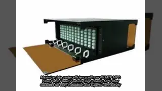 China MTP MPO Chassis 4U Fiber Patch Panel MPO Fiber Cassette Black for sale