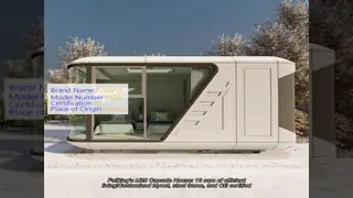 China Outdoor intelligent camping capsule homestay house with light luxury decoration trendy hotel container mobile house for sale