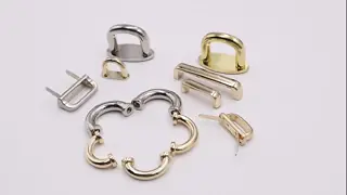 China 21mm Metal Bag Accessories Arch Briefcase Handle Hardware Gold for sale