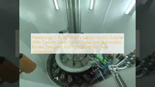 China Kaplan Hydro Turbine with 2 To 70 Meters Headrange Carbon Steel Hub Material and Adjustable Blades for Hydroelectric Power Generation for sale