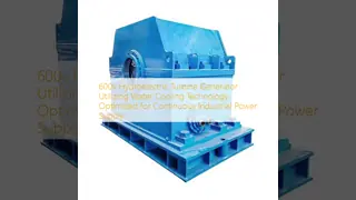 600v Hydro Turbine Generator Water Cooled Power