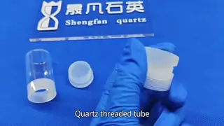 High-temperature and corrosion-resistant quartz glass thread tube