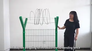 Galvanized stainless steel 3d fence used for outdoor