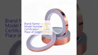 China copper  Copper Foil Adhesive Tape Conductive Copper Tape Conductive Foil Tape mri rf shielding for sale