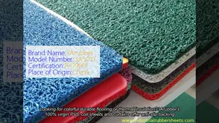 China 100% Virgin PVC Coil Sheet with Thermal Insulation and Anti-Slip Backing for Industrial Use for sale