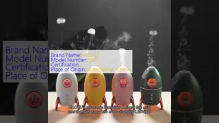 Ultrasonic Room Humidifier With Color Changing LED Light For Aromatherapy