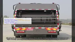Heavy Duty Waste Compaction Truck for High-Density Garbage Loading and Eco-Friendly Transfer Station Transport